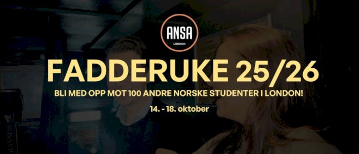ANSA London Fadderuke 2025 – 14. okt. 2025 – ANSA London
